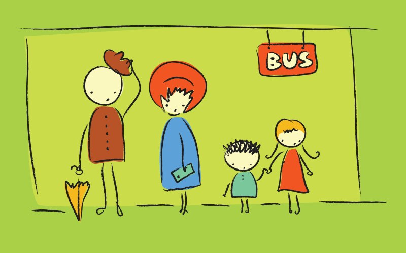 Bus Stop Cartoon Vector Images (over 2,900)