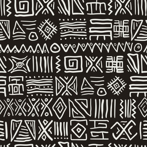 Seamless stylized african pattern ethnic Vector Image