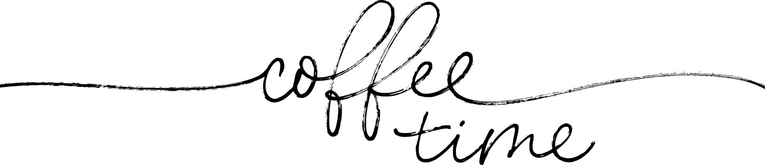 Coffee time lettering Royalty Free Vector Image