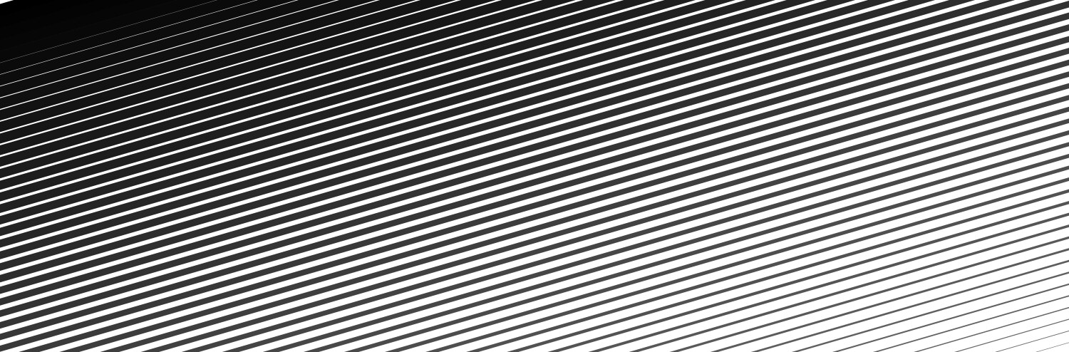 Black diagonal lines with a transition from thin Vector Image