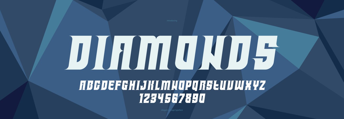 Elegant but bold and strong font for logo Vector Image