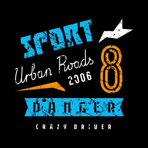 Racing video games flyer colorful Royalty Free Vector Image