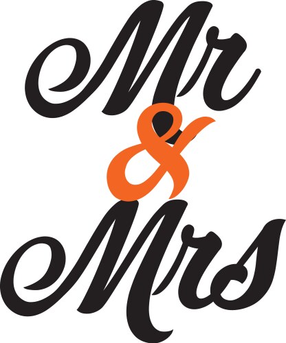 Mr and Mrs Vector Images (over 4,700)