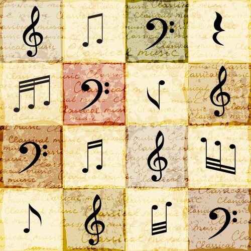 Classical Music Notes Background Royalty Free Vector Image