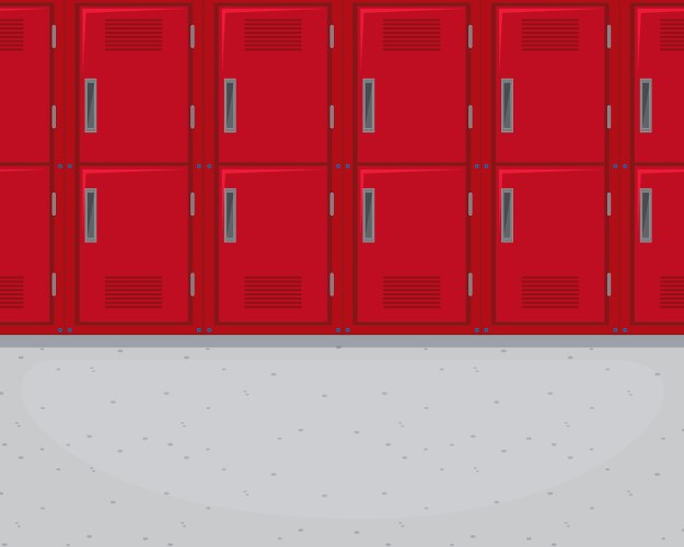 Red school lockers Royalty Free Vector Image - VectorStock