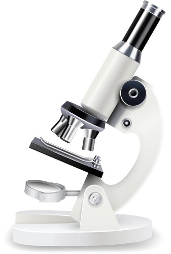 Science equipment microscope scientific chemical Vector Image