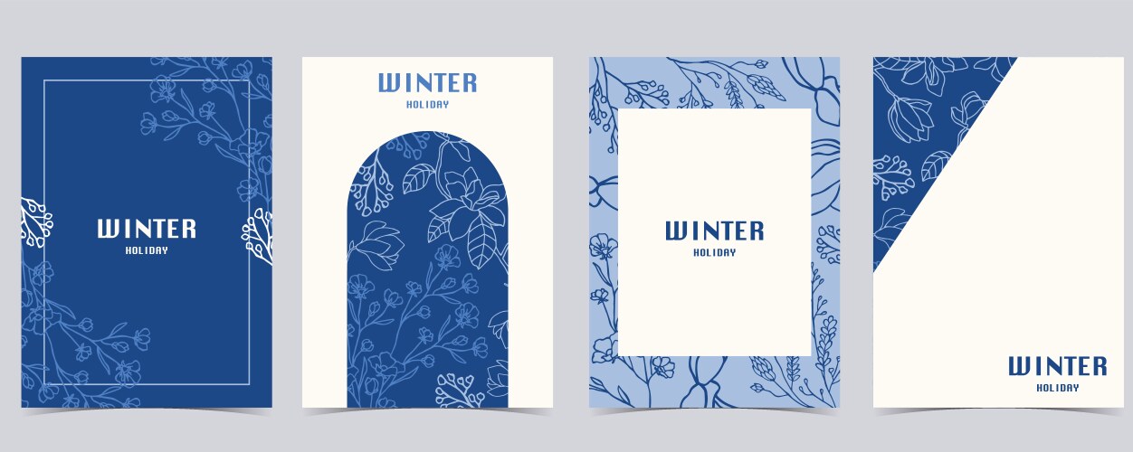 Winter Flower Border Vector Images (over 6,800)
