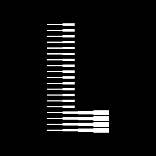 L letter lines logo icon Royalty Free Vector Image