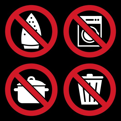 Dont throw trash sign Royalty Free Vector Image