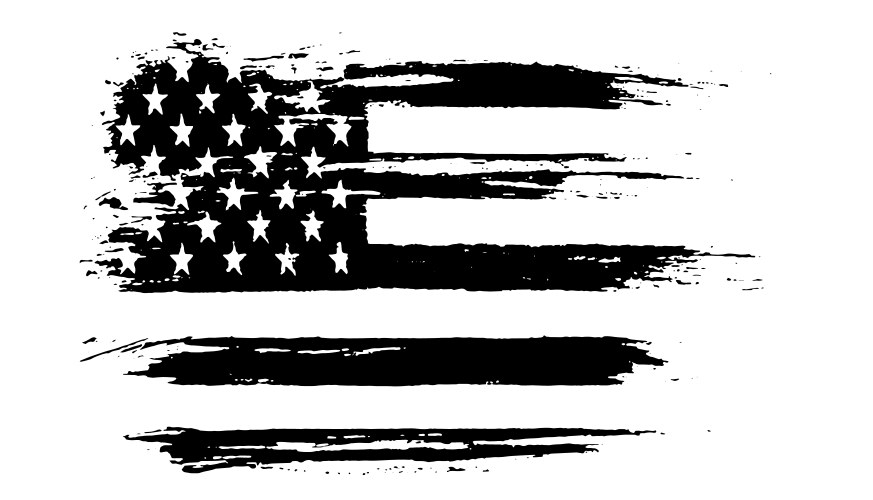 Distressed USA Flag Splash Royalty Free Vector Image