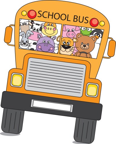 Animals in Bus Vector Images (over 1,300)