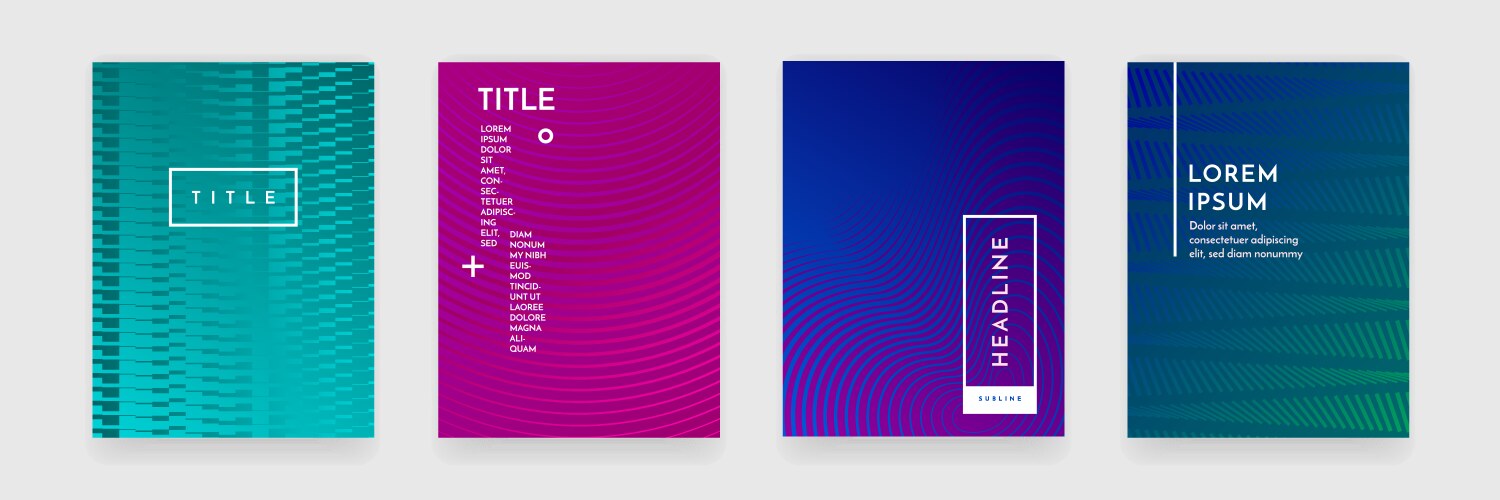 Cover book with a geometric design background Vector Image