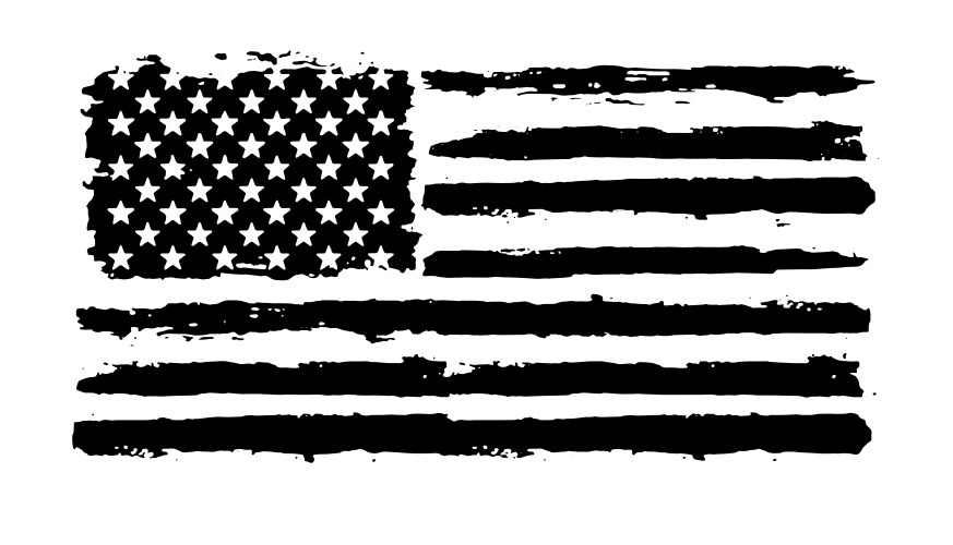 Distressed American Flag Gun Royalty Free Vector Image