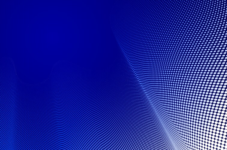 Dotted abstract background blue dots Royalty Free Vector