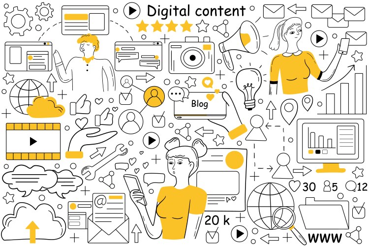 Digital Content Vector Images (over 69,000)