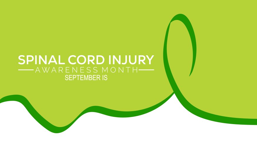 Spinal cord injury awareness month Royalty Free Vector Image