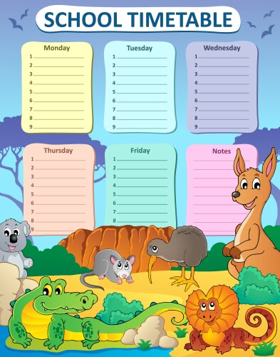 Australian wildlife fauna set 3 Royalty Free Vector Image