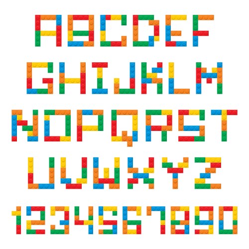 Alphabet blocks Royalty Free Vector Image - VectorStock