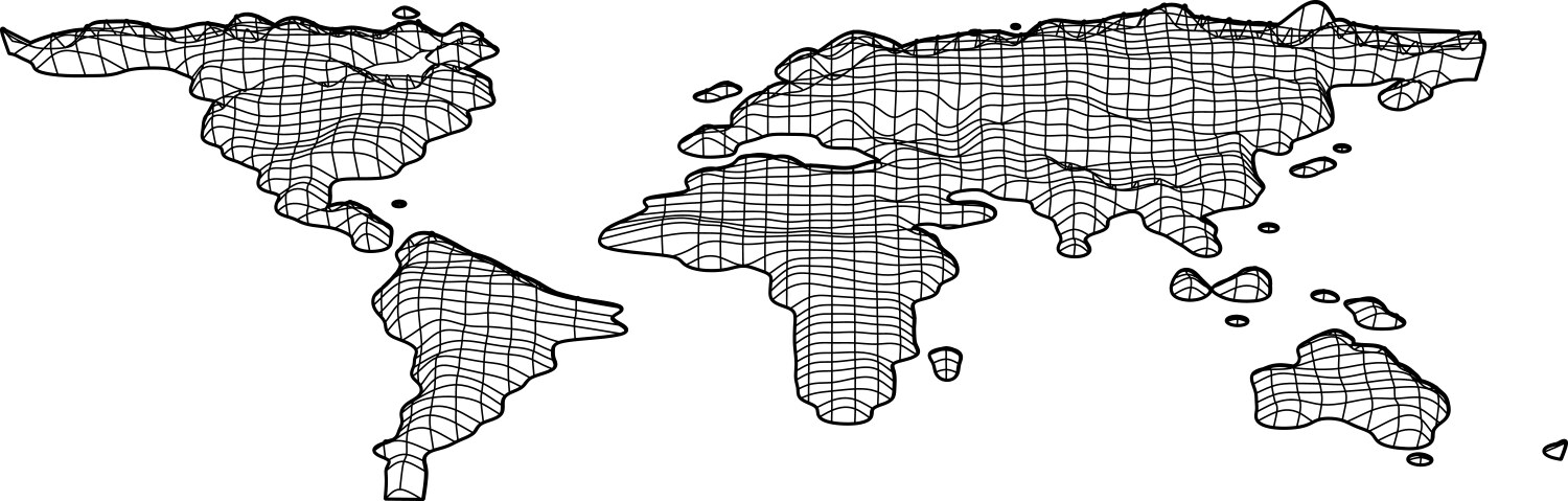 World Map Contour Vector Images (over 90,000)
