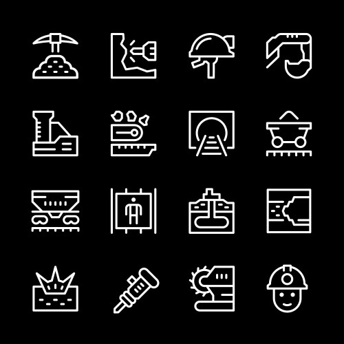 Hacking icons set Royalty Free Vector Image - VectorStock