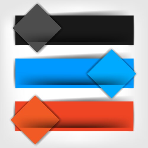 Blank banner box promo background for text Vector Image