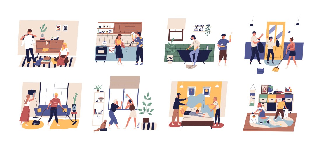 Doing Housework Vector Images (over 1,700)