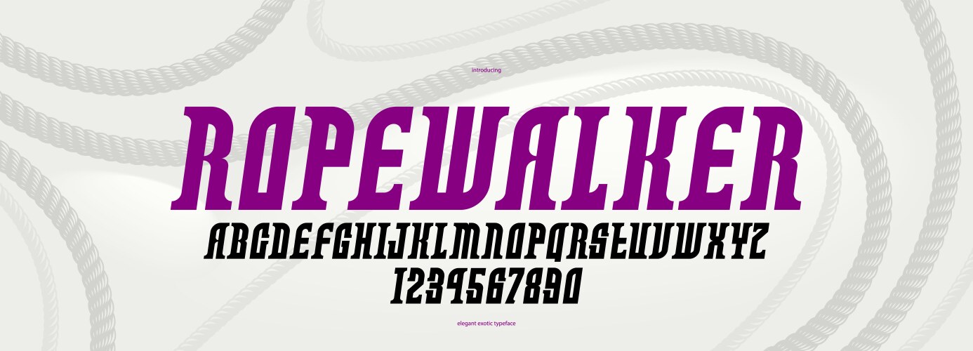 Elegant luxury font with experimental letter Vector Image