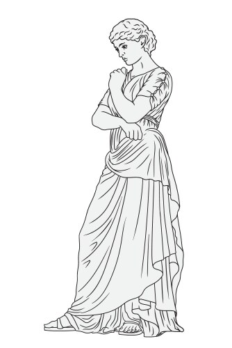 Ancient greek people Royalty Free Vector Image