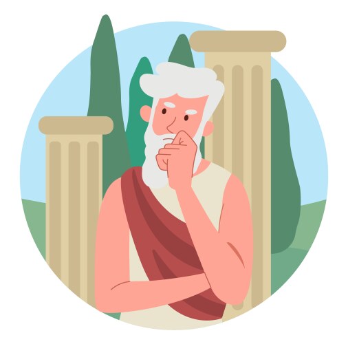 Philosopher Ancient Cartoon Greek Vector Images (over 130)