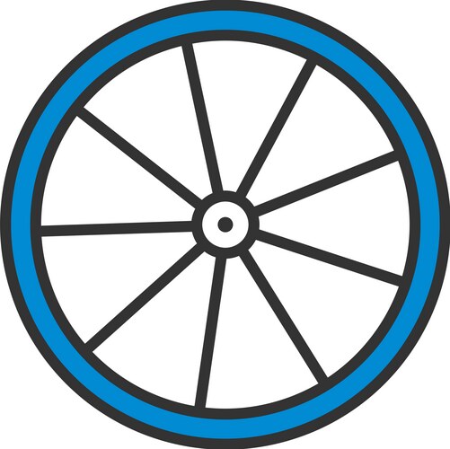 Bike wheel icon Royalty Free Vector Image - VectorStock