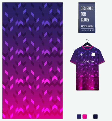 Soccer jersey pattern design abstract Royalty Free Vector