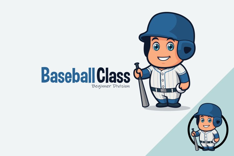 Cartoon baseball player Royalty Free Vector Image