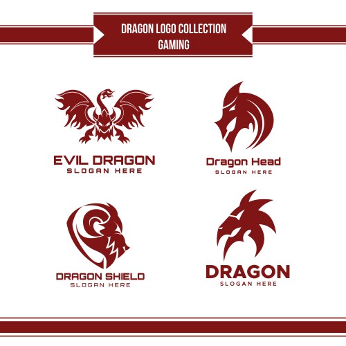 Dragon gaming logo Royalty Free Vector Image - VectorStock