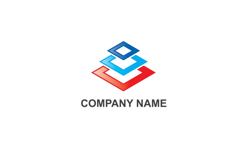 Building construction shape company logo Vector Image