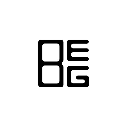 Beg letter logo creative design with graphic – Royalty-Free Vector ...