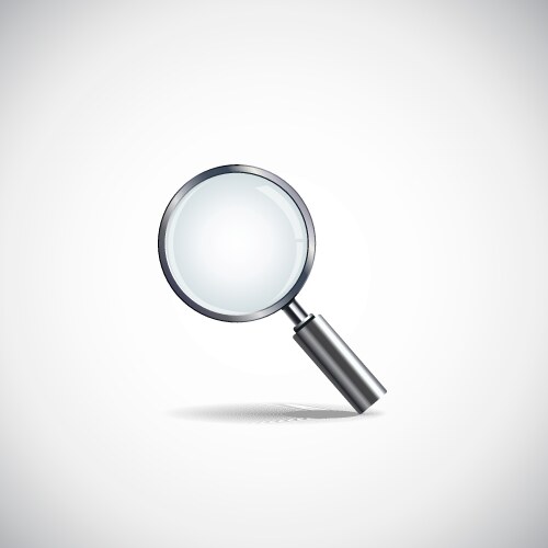Optical magnifying glass cartoon Royalty Free Vector Image