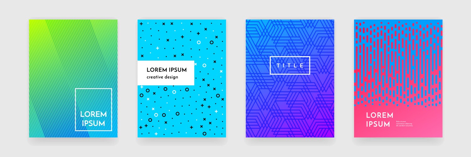 Pattern backgrounds abstract color gradient Vector Image