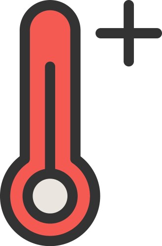 Heat flow from hot to cold Royalty Free Vector Image