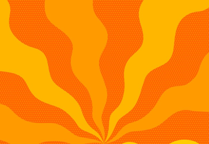 Sunset comic background bright pop art Royalty Free Vector