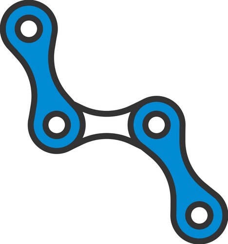 Bike chain icon Royalty Free Vector Image - VectorStock