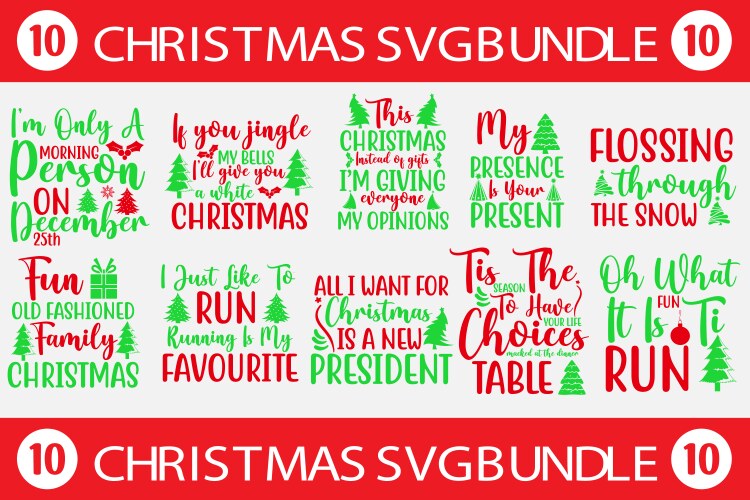 Christmas svg bundle Royalty Free Vector Image