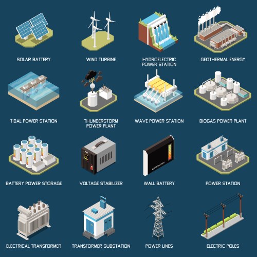 Electrical Substation Icon Vector Images (over 1,400)