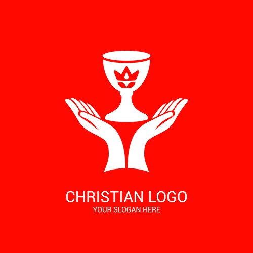 Banner with jesus christ crucified on cross Vector Image