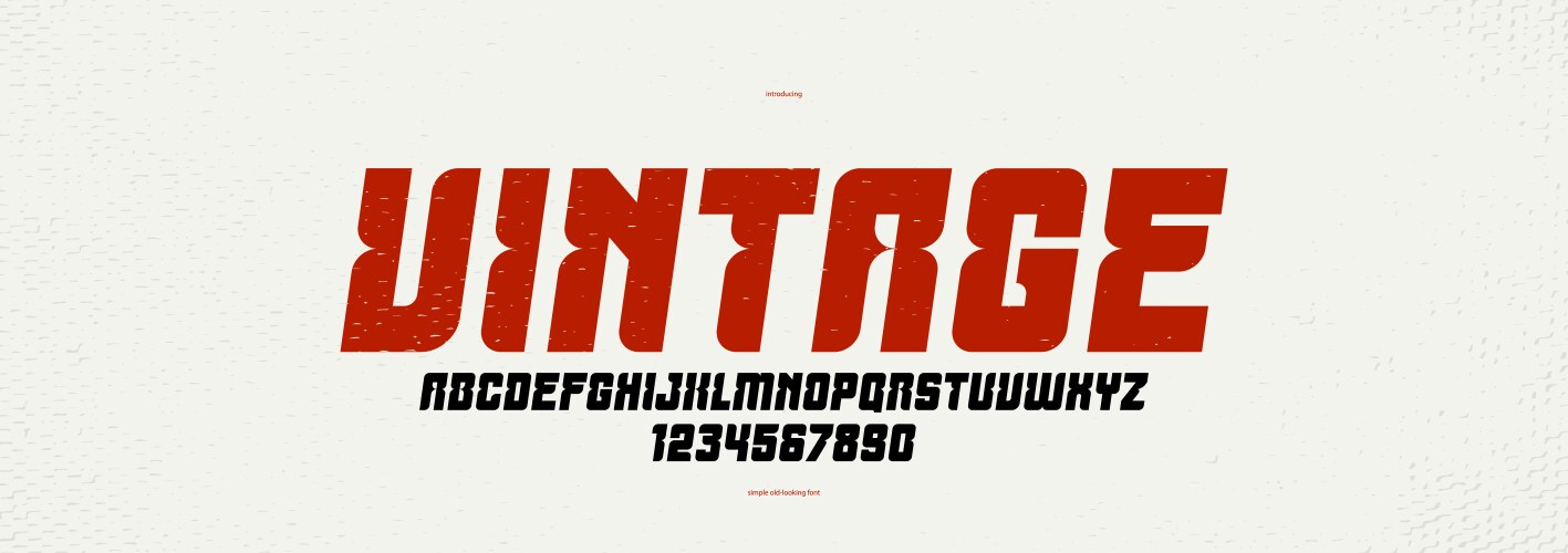 Vintage bold elegant display font for logos Vector Image