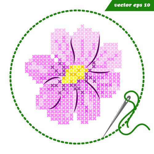 Cross Stitch Vector Images (over 7,600)