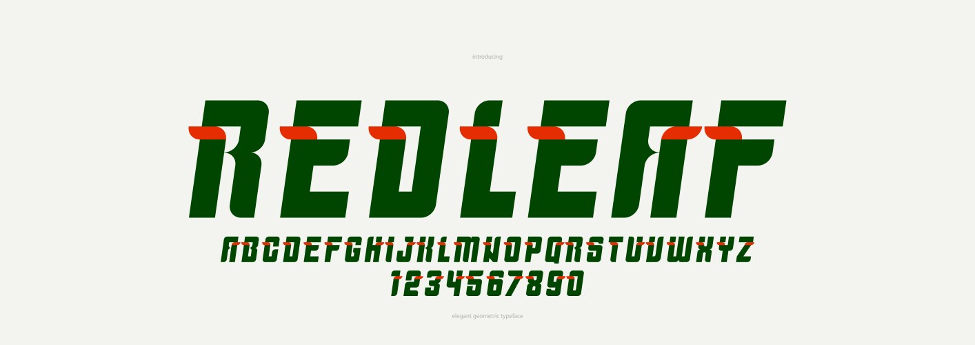 Floral display font for logos and headlines Vector Image
