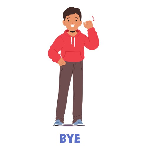 Goodbye Cartoon Boy Vector Images (over 320)