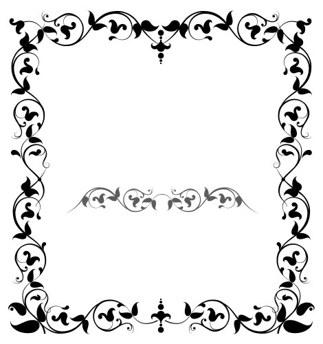 Simple decorative frame Royalty Free Vector Image