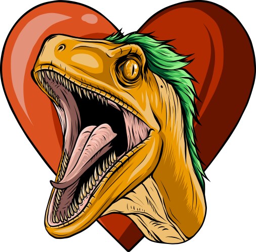 Velociraptor head Royalty Free Vector Image - VectorStock
