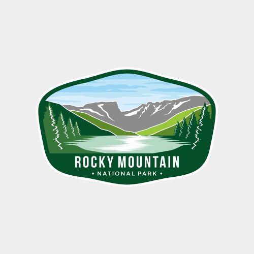 Great smokey mountains national park logo Vector Image